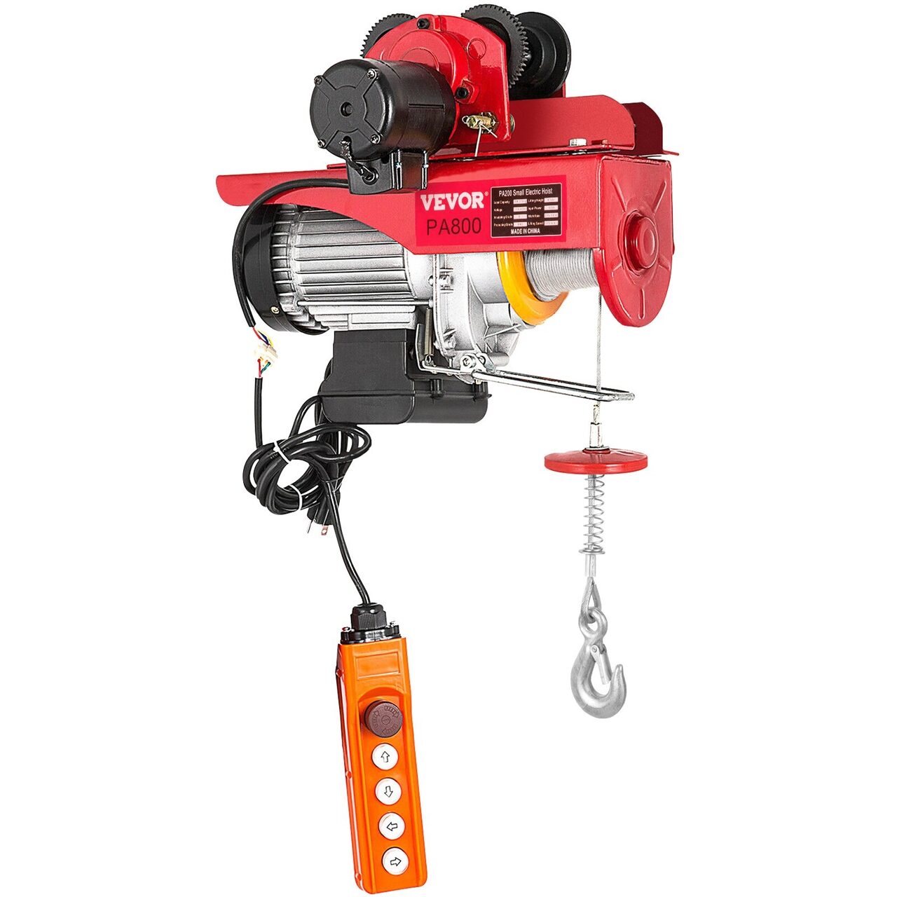 Electropalan cu carucior Vevor 1300 W, capacitate 400/800 Kg, 12/6 m ...