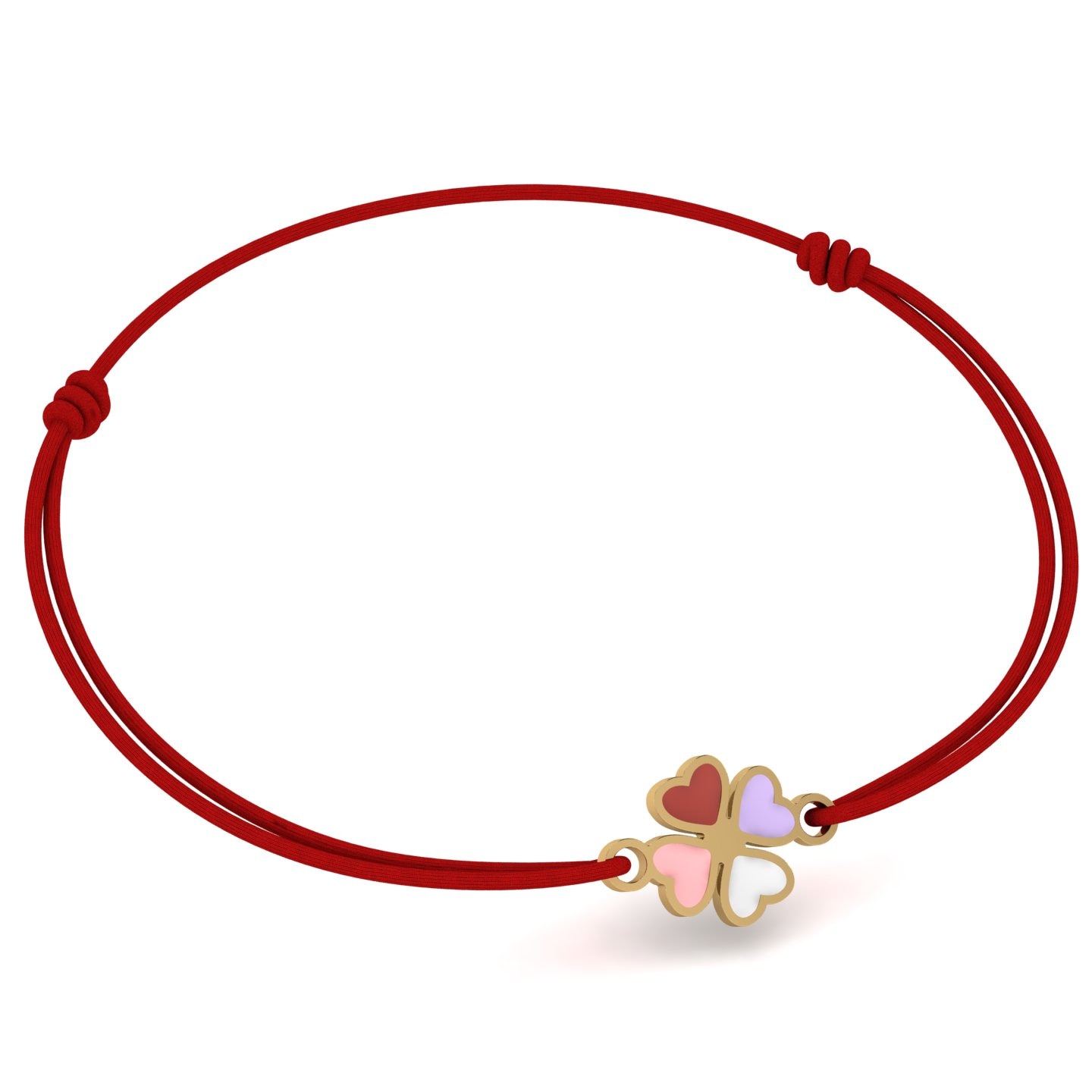 Bratara Iris Gold Plated Trifoi cu Patru Foi Colorat - eMAG.ro