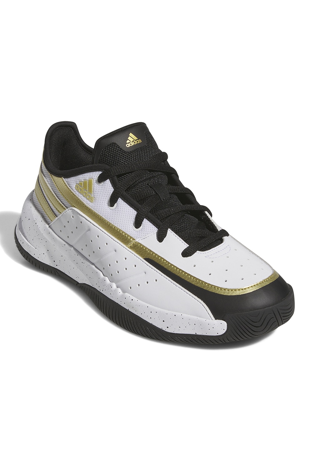 adidas Sportswear, Pantofi pentru baschet Front Court, Auriu, Alb, 11 ...