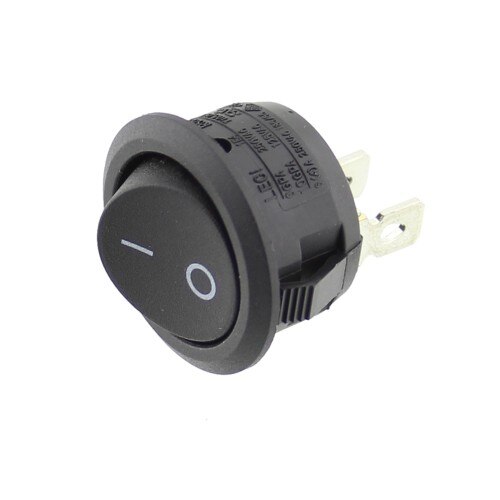 Intrerupator rotund, 10A, 250V, negru, L100880 - eMAG.ro