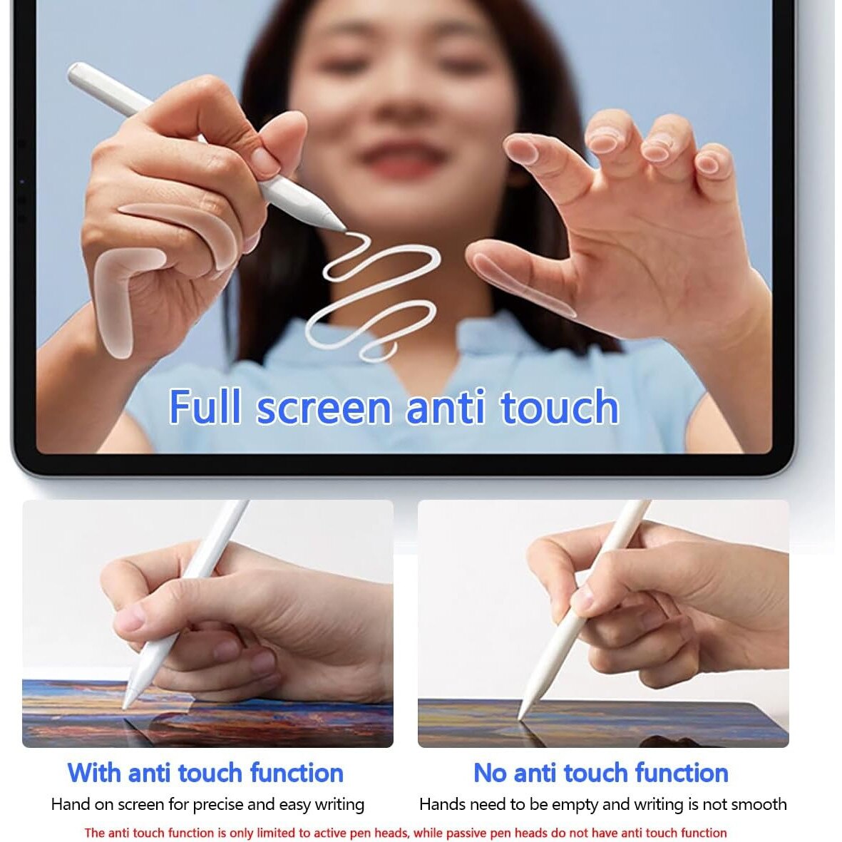Stylus iPad Pen, JENUOS®, Pix pentru Tableta iPad 2018 - 2022, Cu 2 ...