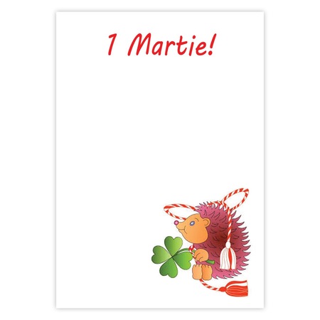 Set 200 Cartonase cu tematica Martisor, marx011, multicolor, 10x7cm ...