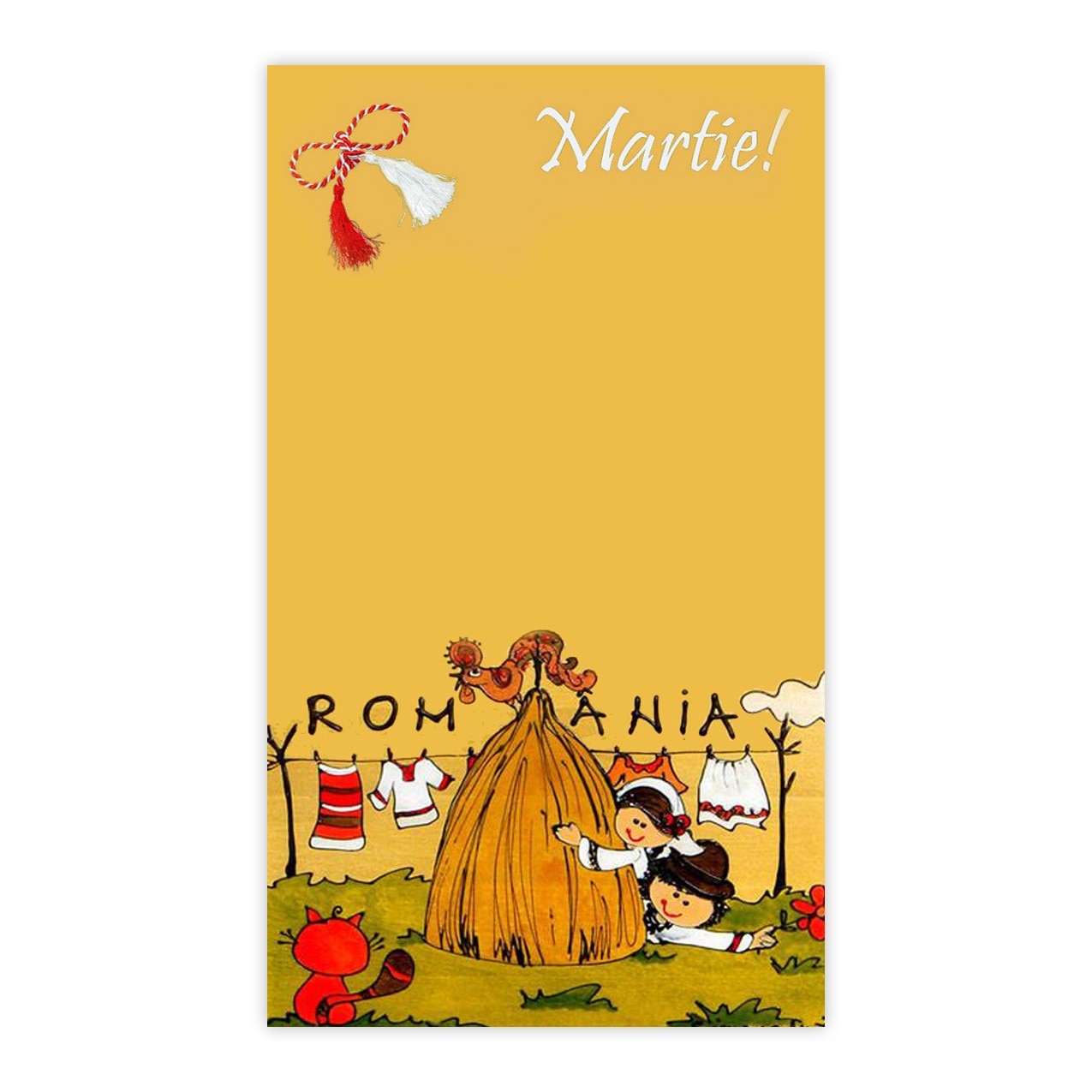 Set 200 Cartonase cu tematica Martisor, marx116, multicolor, 9.5x5.5cm ...