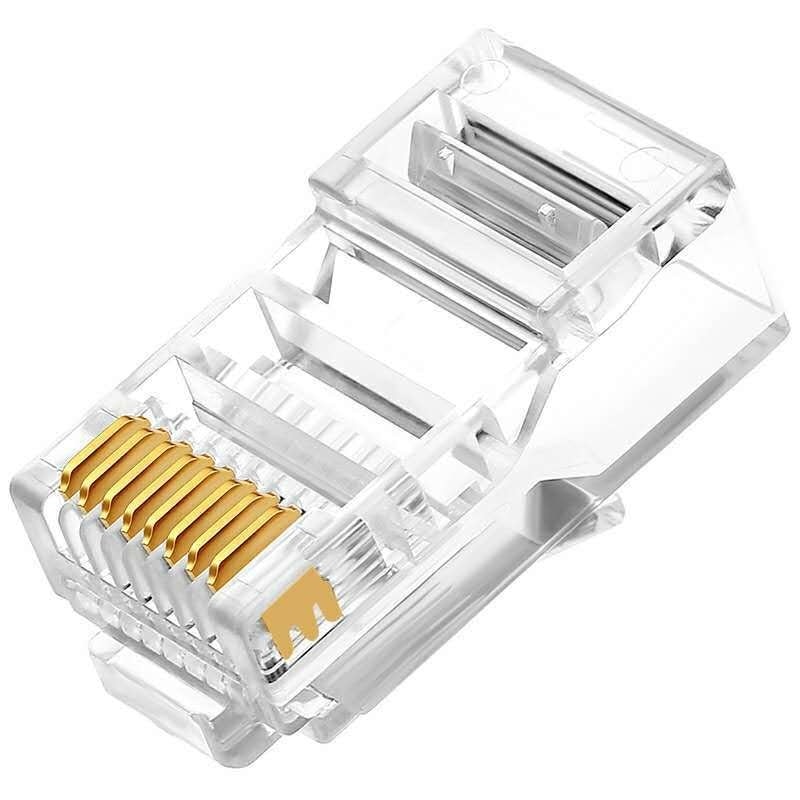 Set 100 Buc Mufa modulara RJ45 UTP/FTP Cat5e 8P8C BRJenial, neecranata ...
