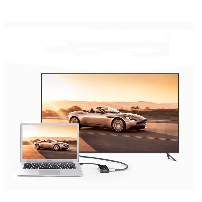 Adaptor Mini DP DisplayPort la VGA / DVI / HDMI, JENUOS®, 3 in 1, plug ...