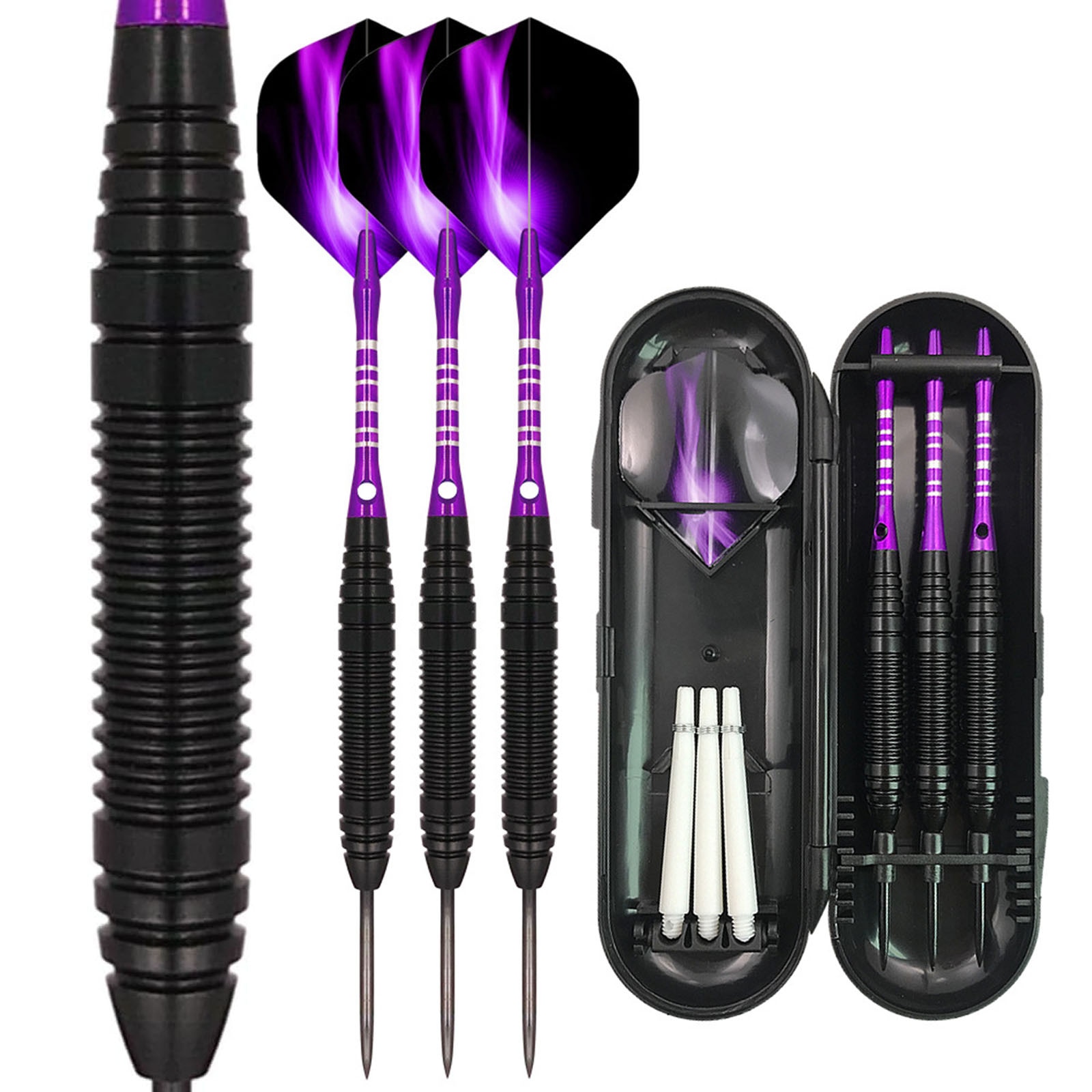 Set sageti darts, Axroad Mall, 3 bucati, Varf metalic, Maner ...