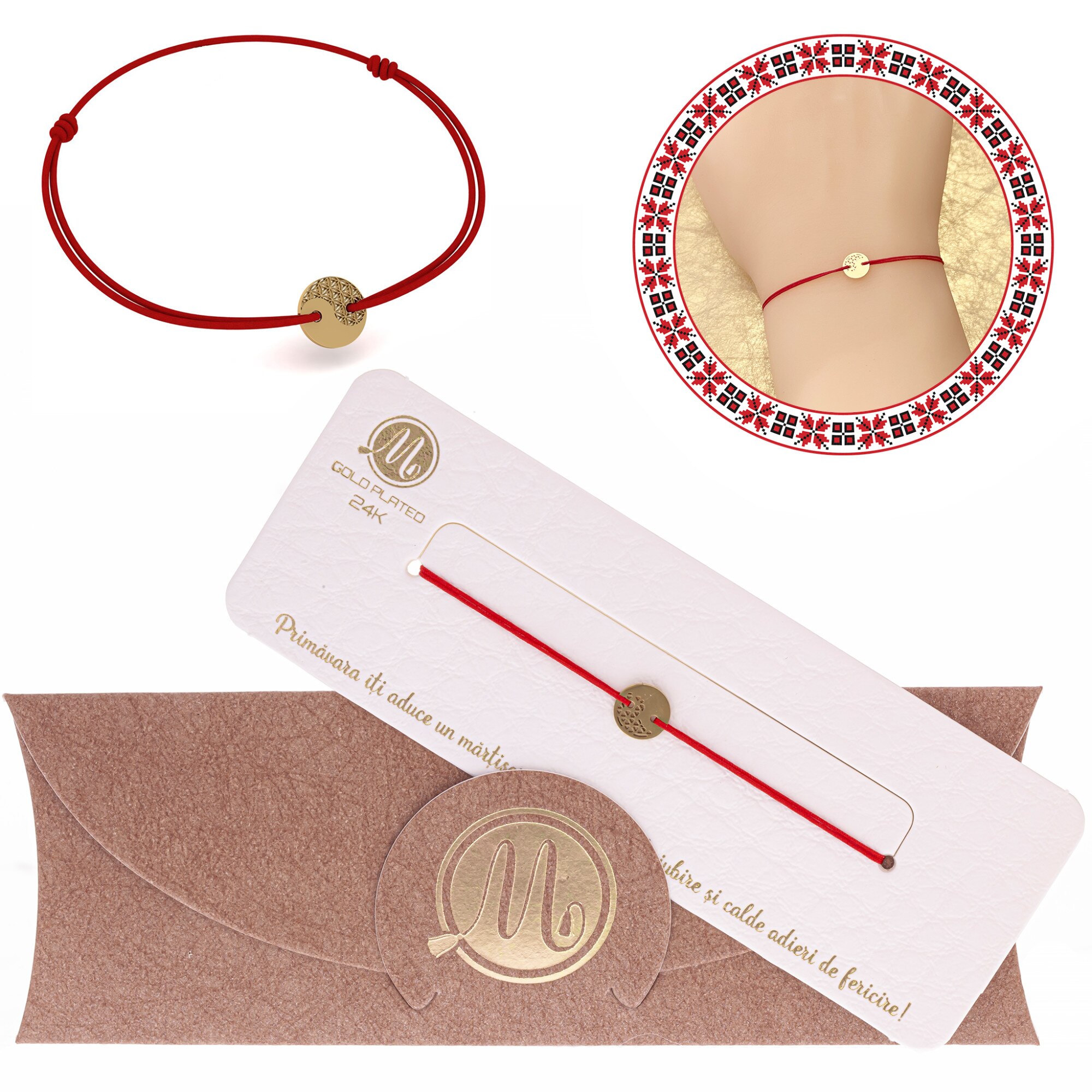 Bratara Little Gold Plated Yin-Yang - eMAG.ro