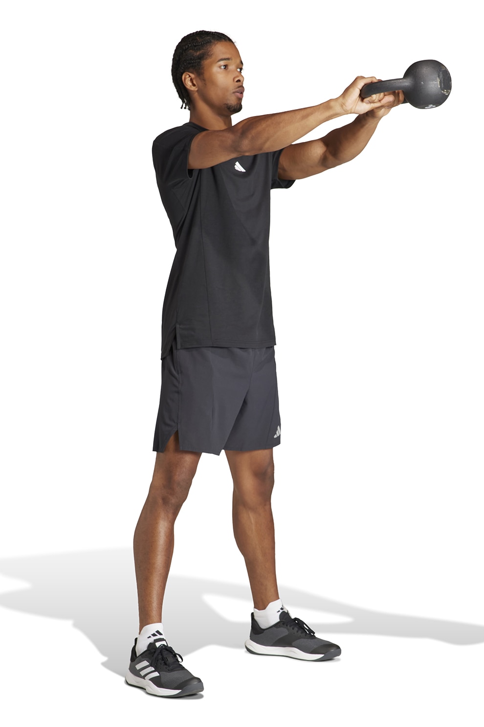 adidas Performance, Pantaloni scurti pentru antrenament HEAT.RDY, Negru ...