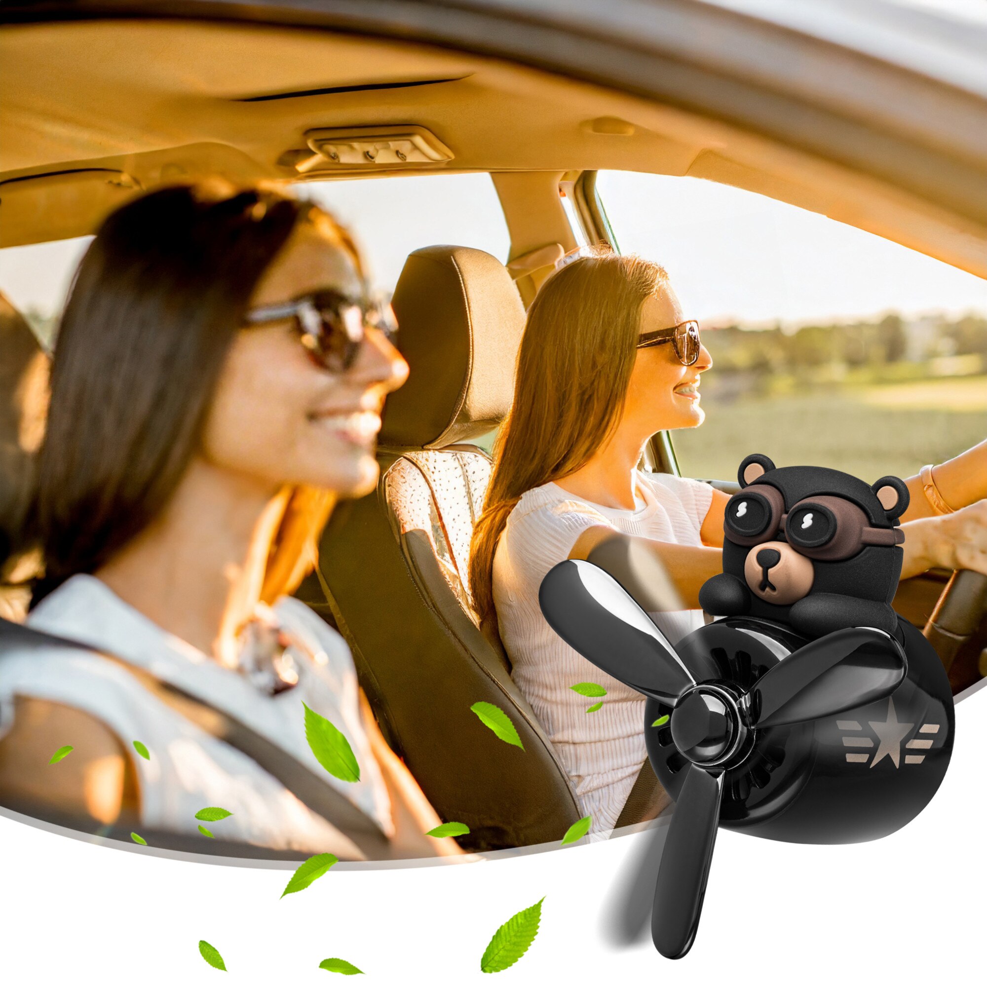 Odorizant Auto Pentru Masini, Ursulet Vesel Pentru Gratar Auto + 2x ...