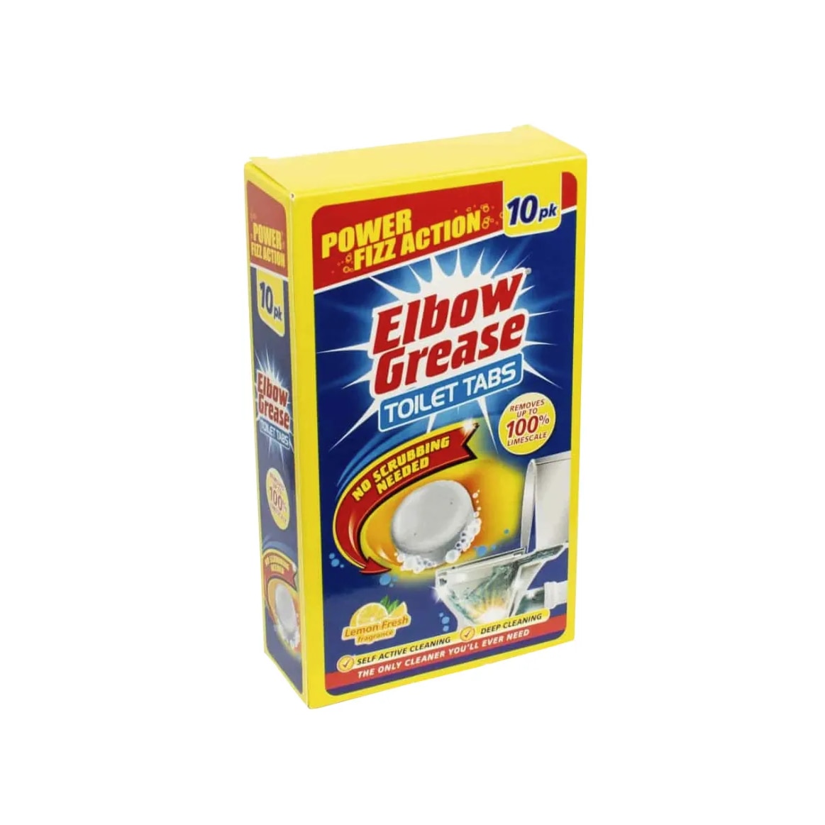 Set de 10 pastile pentru curatare toaleta, Elbow Grease, Cu lamaie ...