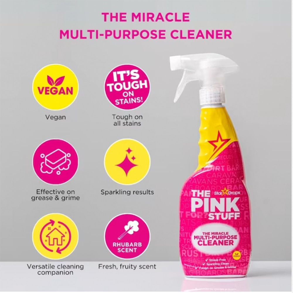 Detergent universal, The Pink Stuff, Pulverizator Ergonomic, Formula ...