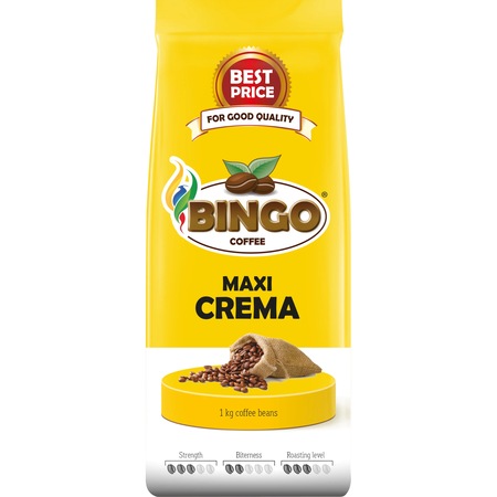 Cafea boabe italiana, BINGO MAXI CREMA 1KG - eMAG.ro
