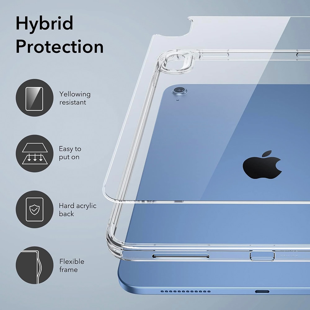 Капак, съвместим с Apple iPad Mini 6 (2021), Твърд акрилен капак, Анти ...