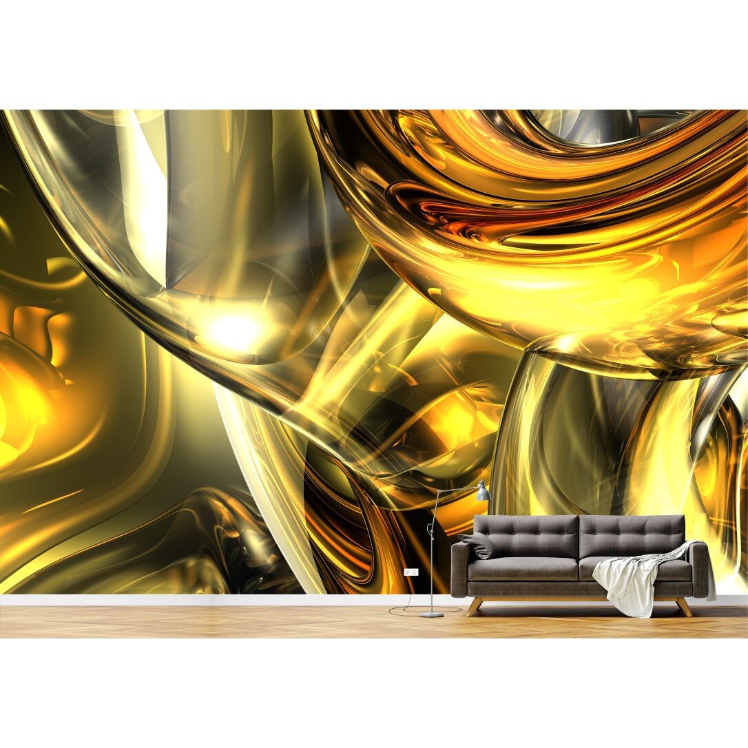 Öntapadó PVC tapéta, Abstract Glass Waves, 250x400 cm - eMAG.hu