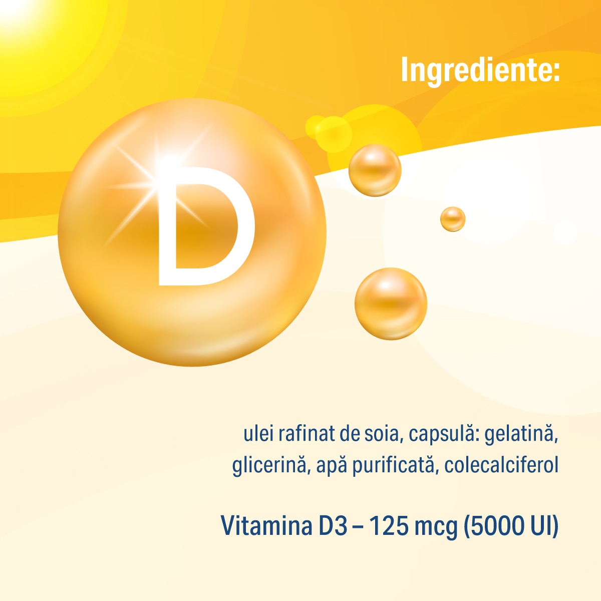 Sun D3 5000, Sun Wave Pharma, vitamina D3 5000 UI pentru frunctionarea ...