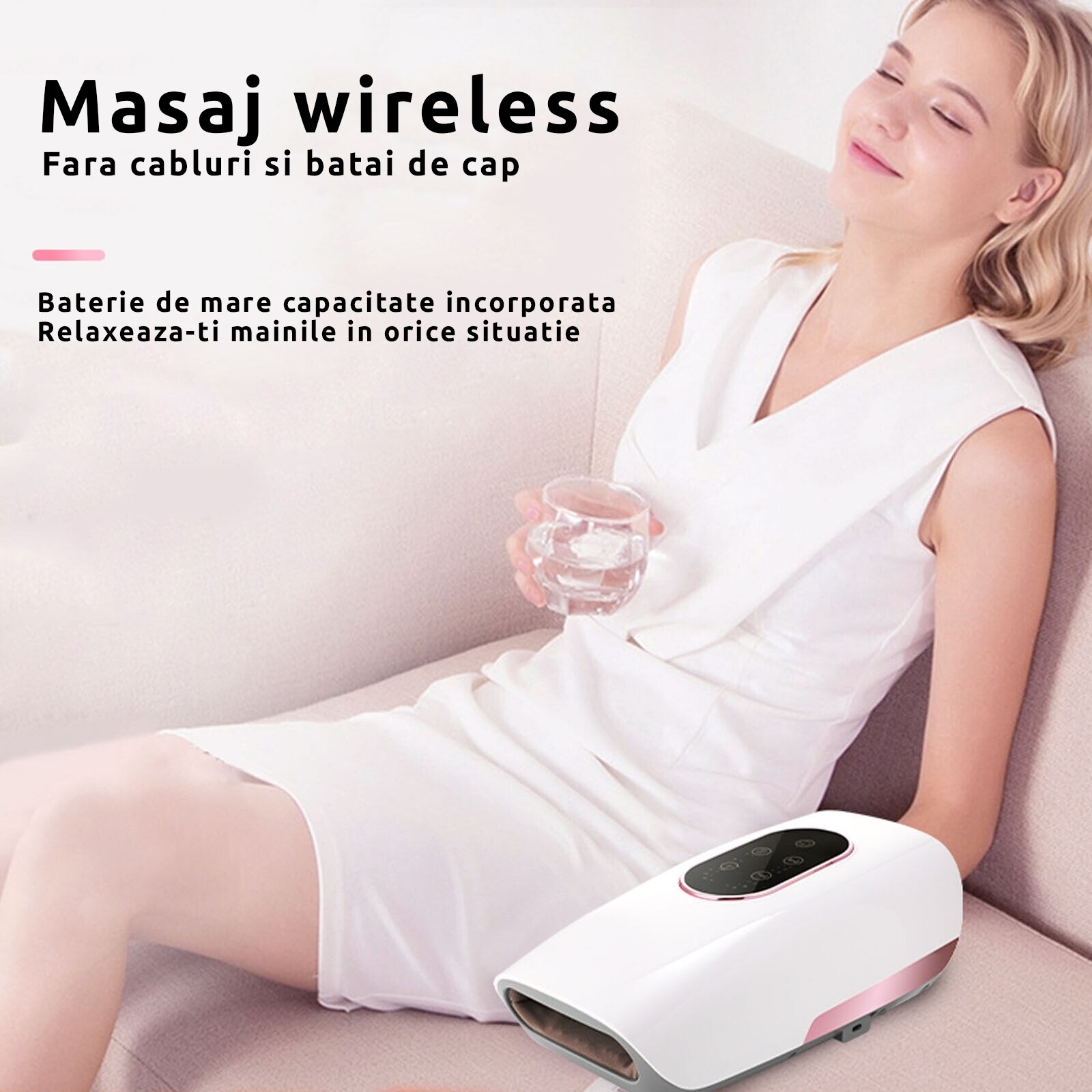 Aparat de masaj pentru maini, drenaj limfatic, dureri ale mainii ...