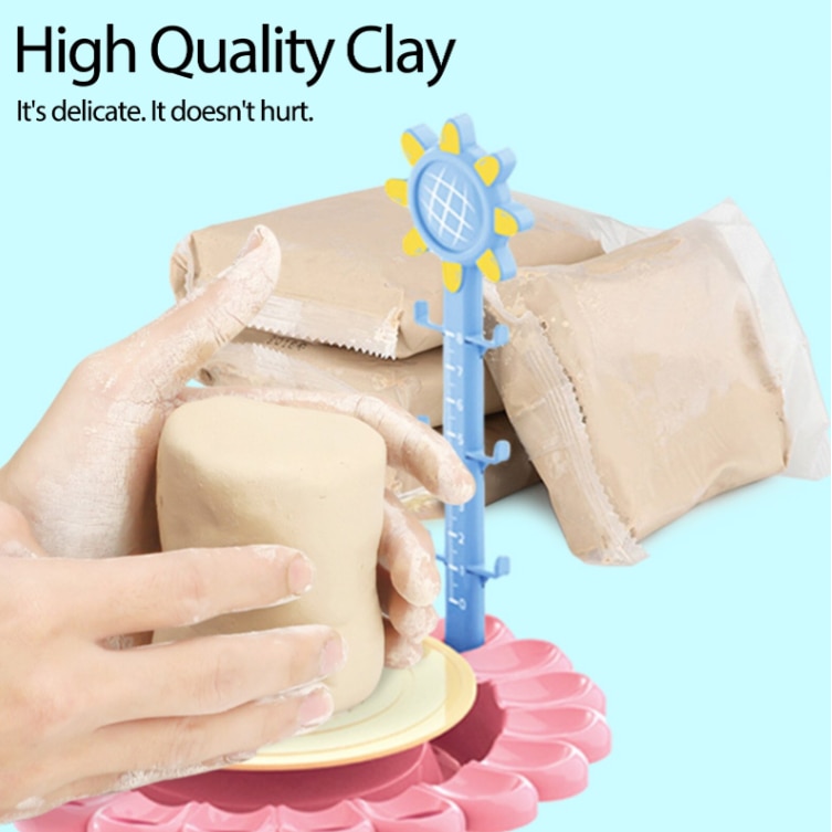 Joc creativ de olarit si pictura pentru copii, L@ka, Roata olarului ...