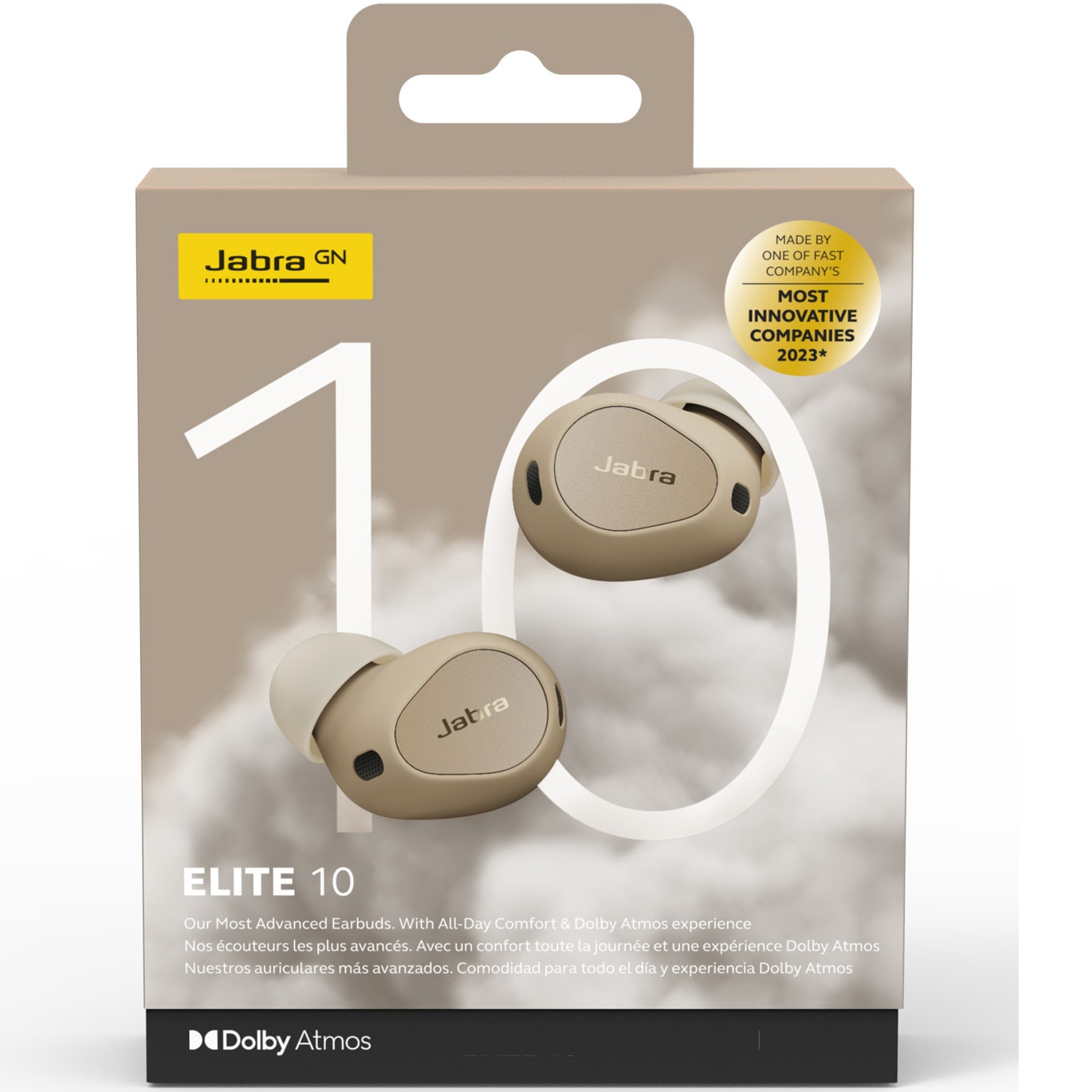 Слушалки In-Ear Jabra Elite 10, True Wireless, ANC, ENC, Dolby Atmos ...