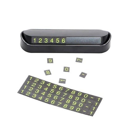 Suport Numar Telefon Bord, Parcare Temporara, Negru, Miromoto® - eMAG.ro