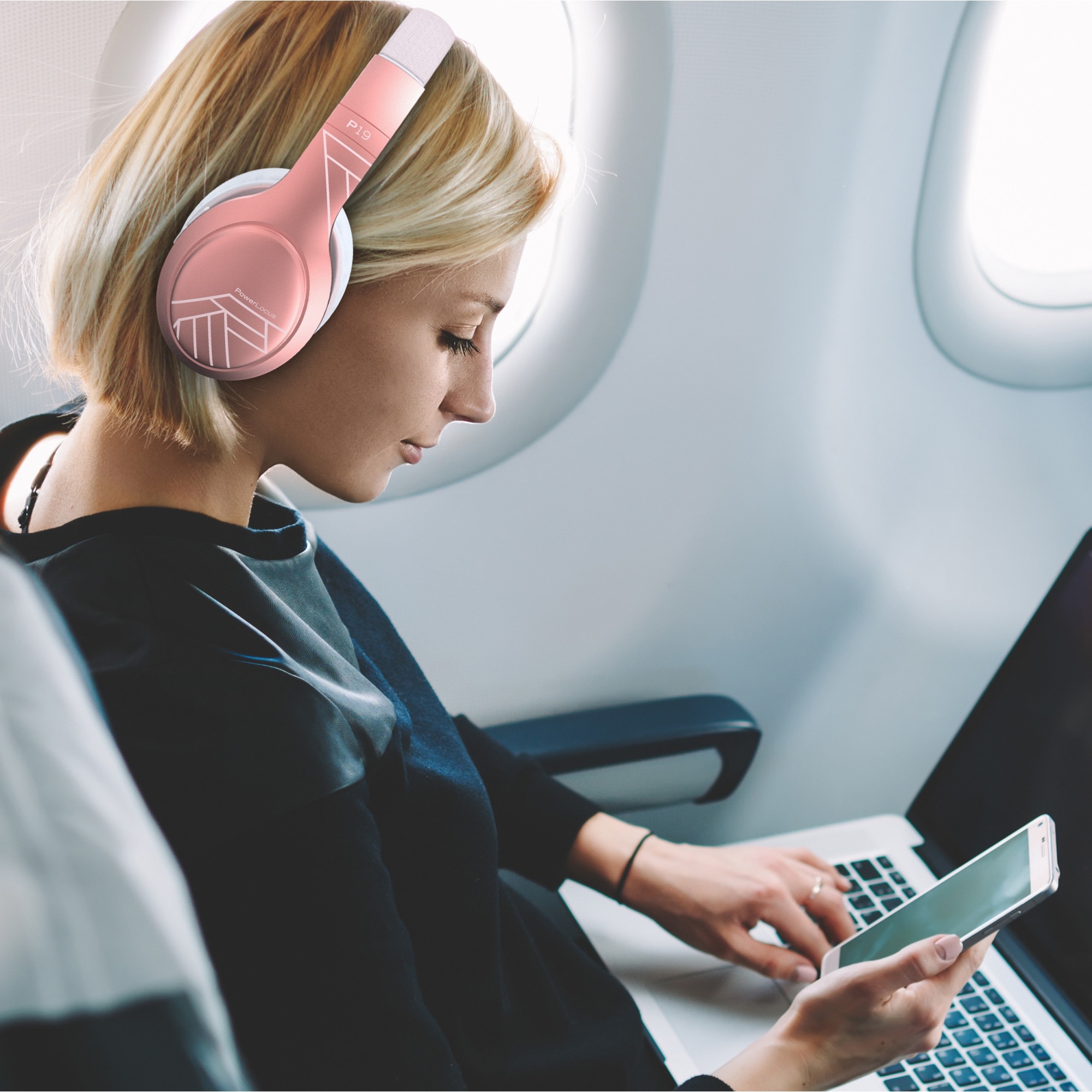 Безжични Bluetooth Слушалки PowerLocus P19, Bluetooth 5.3, 3 EQ режима ...