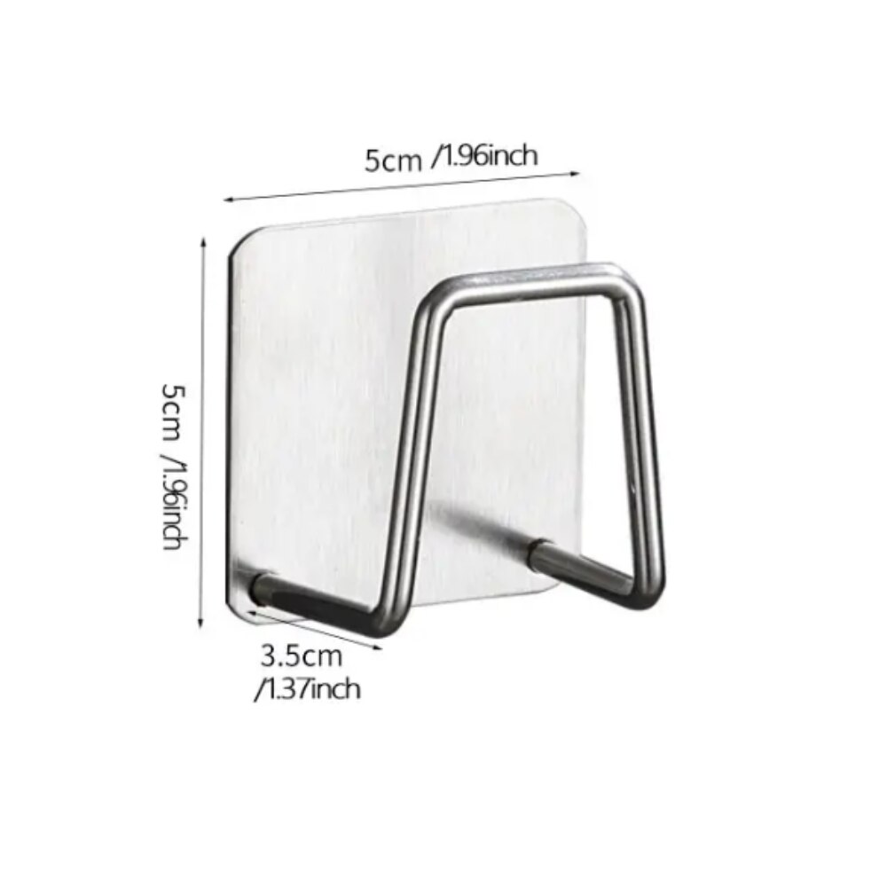 Suport burete vase autoadeziv, universal, otel, 5x5cm, argintiu - eMAG.ro