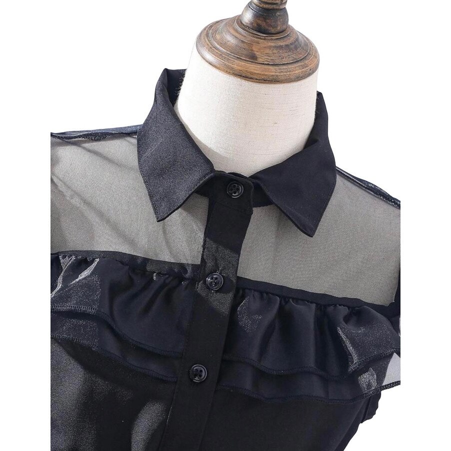 Rochie Wednesday Addams, neagra, 10 ani, 134-140 cm - eMAG.ro