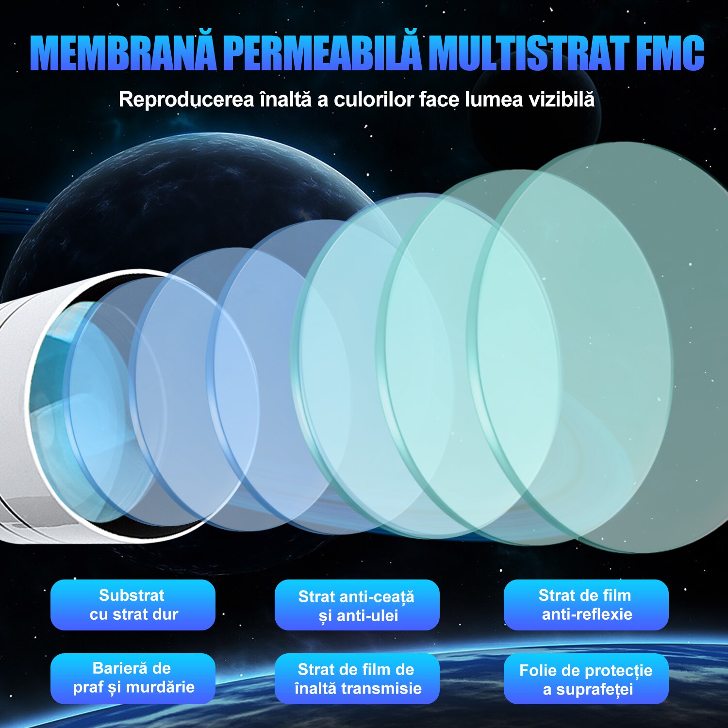 Telescop astronomic Y40070, YANX, Obiectiv Barlow, 20-334X, reglabil ...