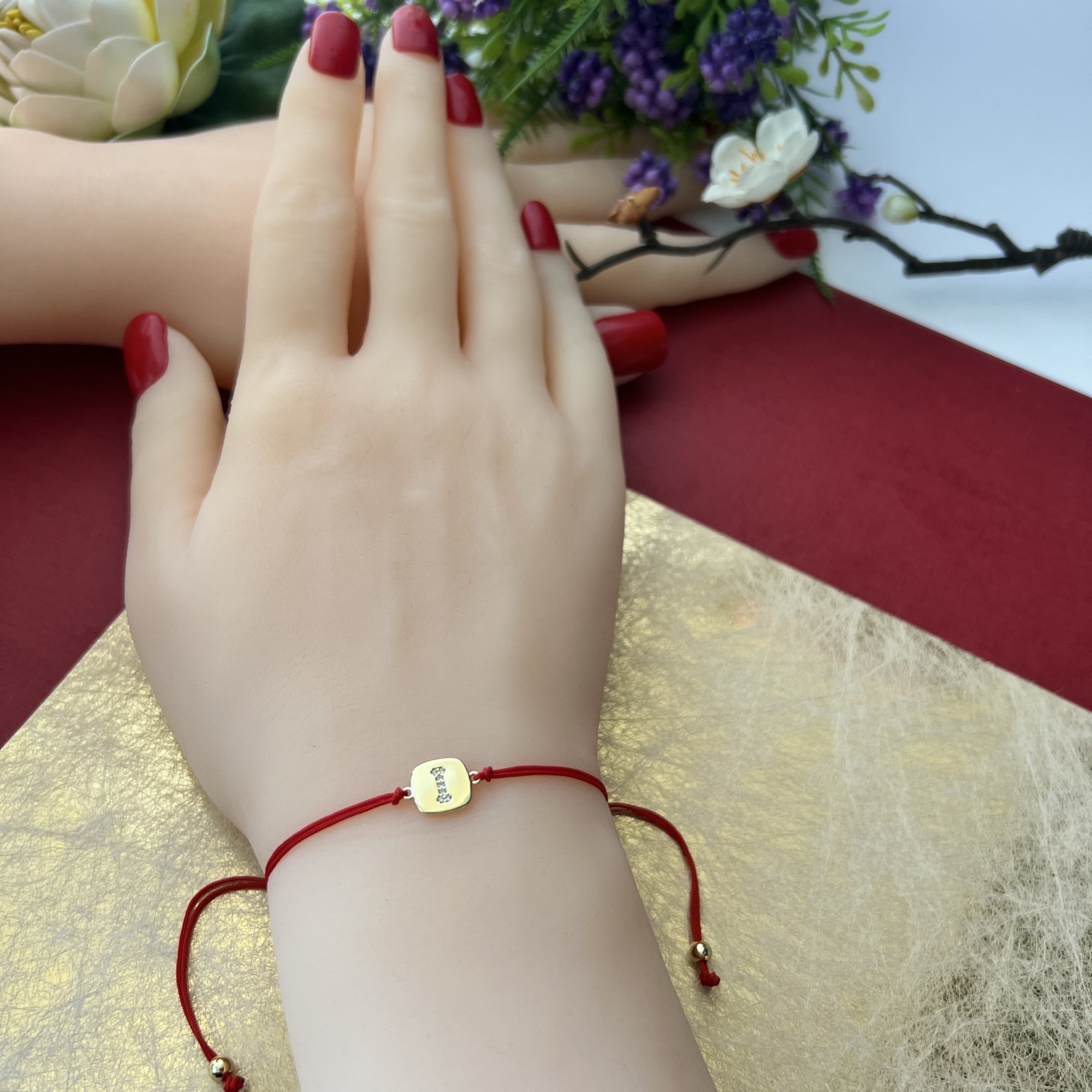 Bratara Initiala Gold Plated Litera I - eMAG.ro