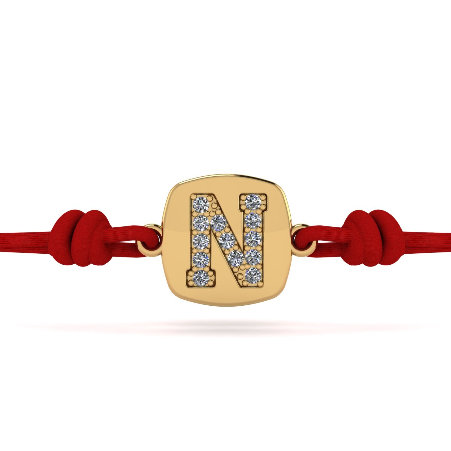 Bratara Initiala Gold Plated Litera N - eMAG.ro