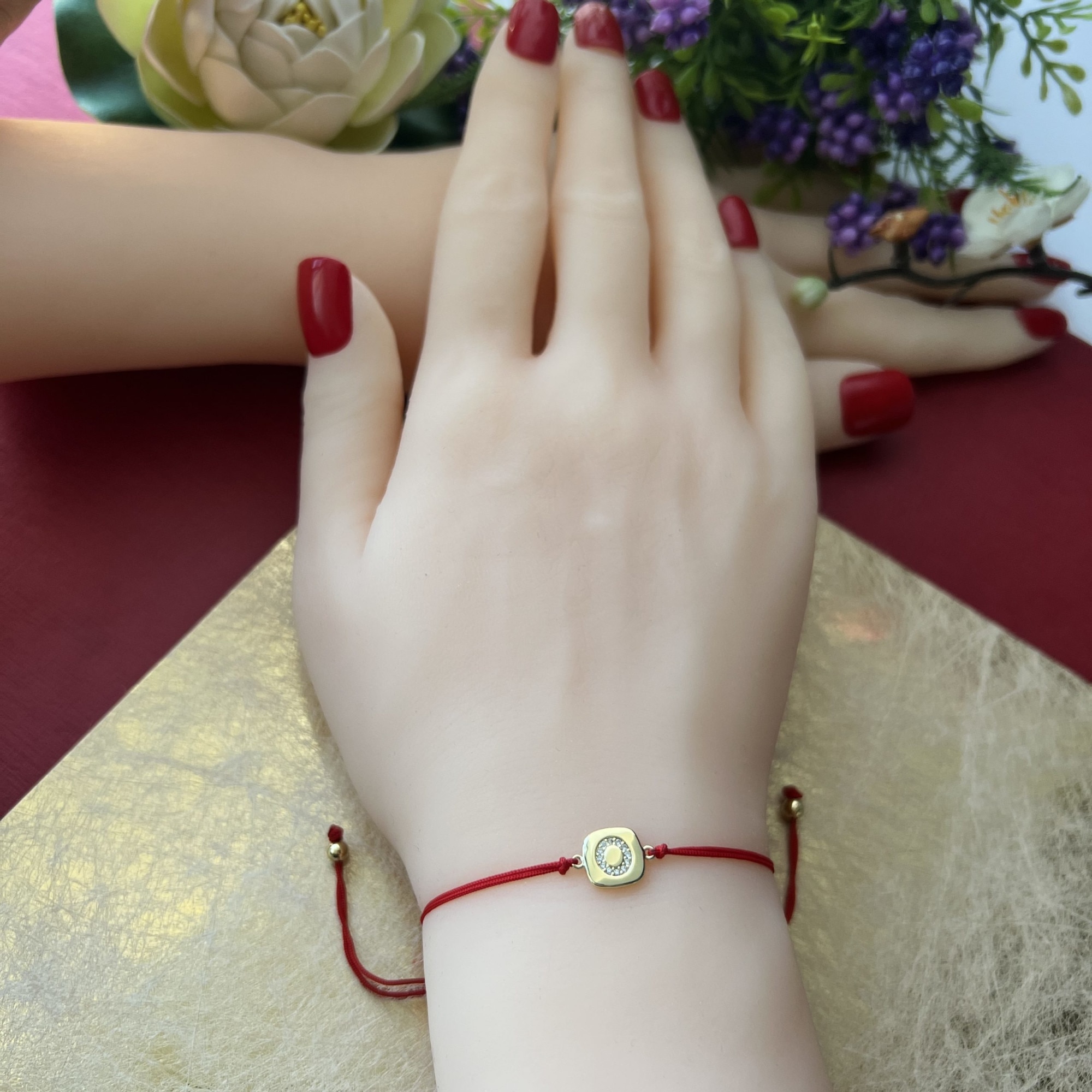 Bratara Initiala Gold Plated Litera O - eMAG.ro