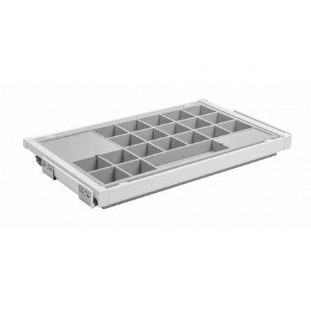 Sertar organizator ELITE 800 mm, glisiere cu amortizare, alb - eMAG.ro