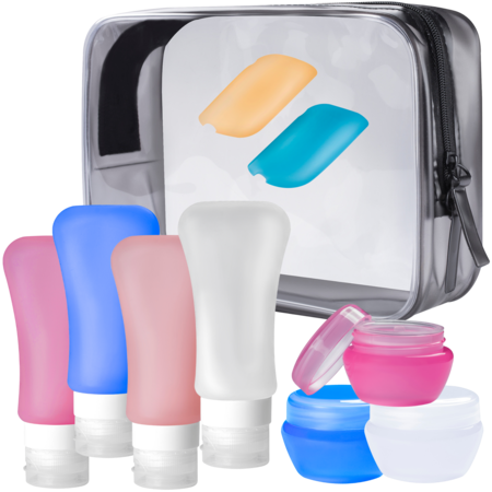 Set de recipiente, sticle pentru lichide, multicolore - eMAG.ro