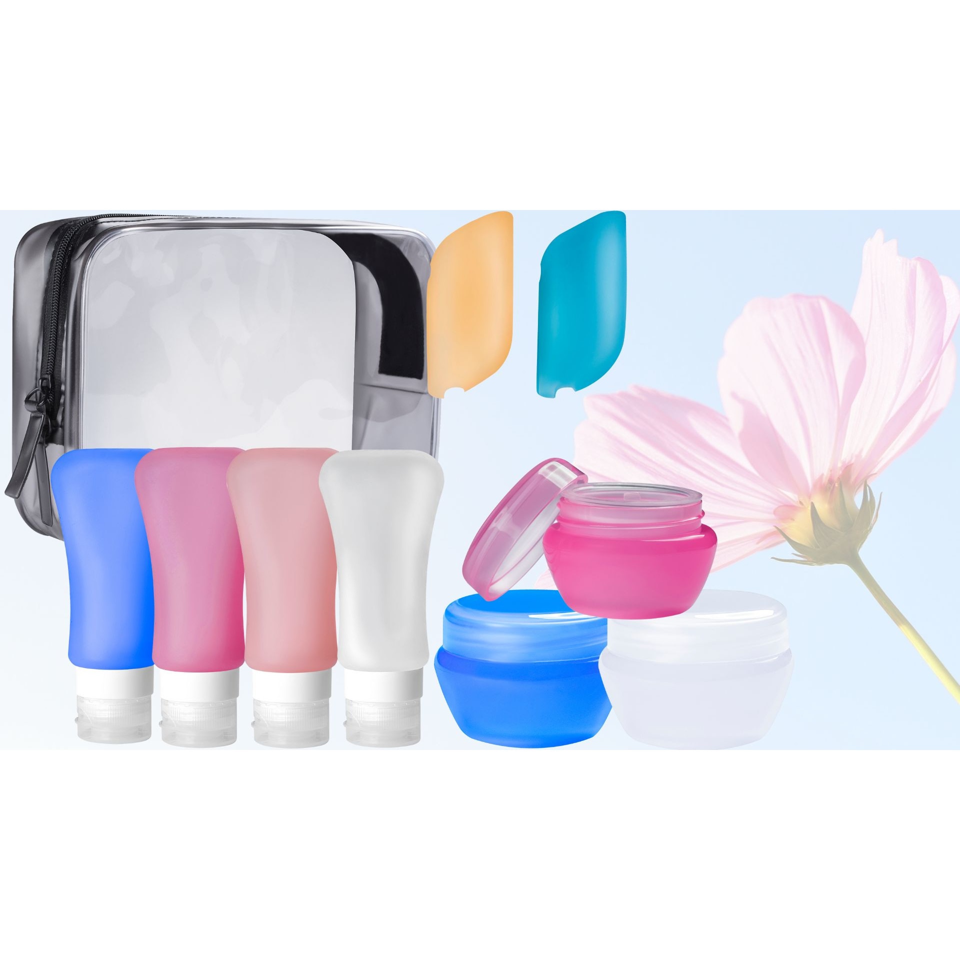 Set de recipiente, sticle pentru lichide, multicolore - eMAG.ro