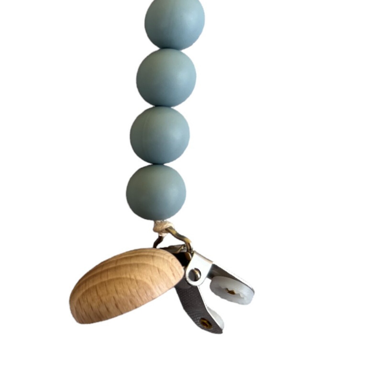 Lantisor cu bile din silicon si clips puternic cu prindere buna pentru ...