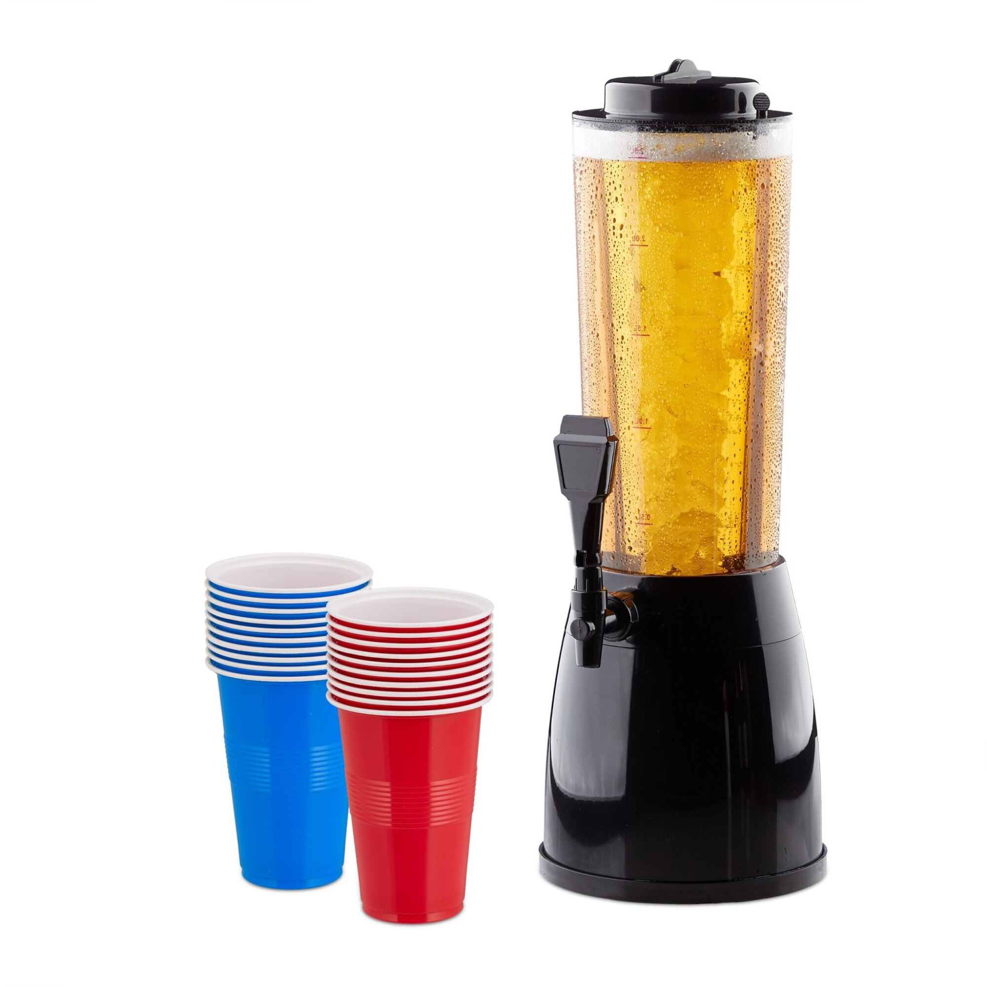 Dozator de bauturi cu robinet si functie racire, 2.5 L, transparent ...