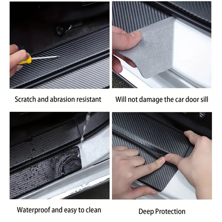 Set 5 bucati banda neagra autocolanta de protectie impotriva ...