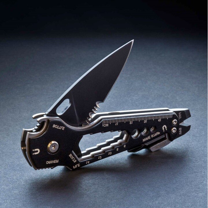 Cutit multifunctional 15in1, SmartknifePlus, Negru - eMAG.ro