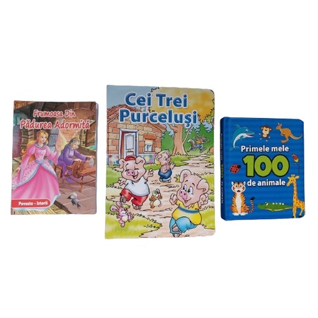 Set carti cartonate educative pentru copii - 3 carti Hellofriendsbooks ...