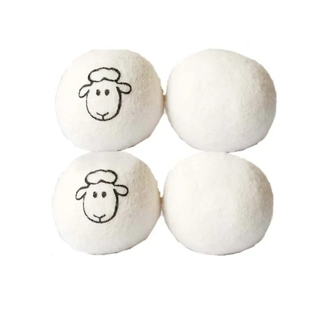 Bile din lana 100% naturala pentru uscator de haine, set de 6 bucati ...