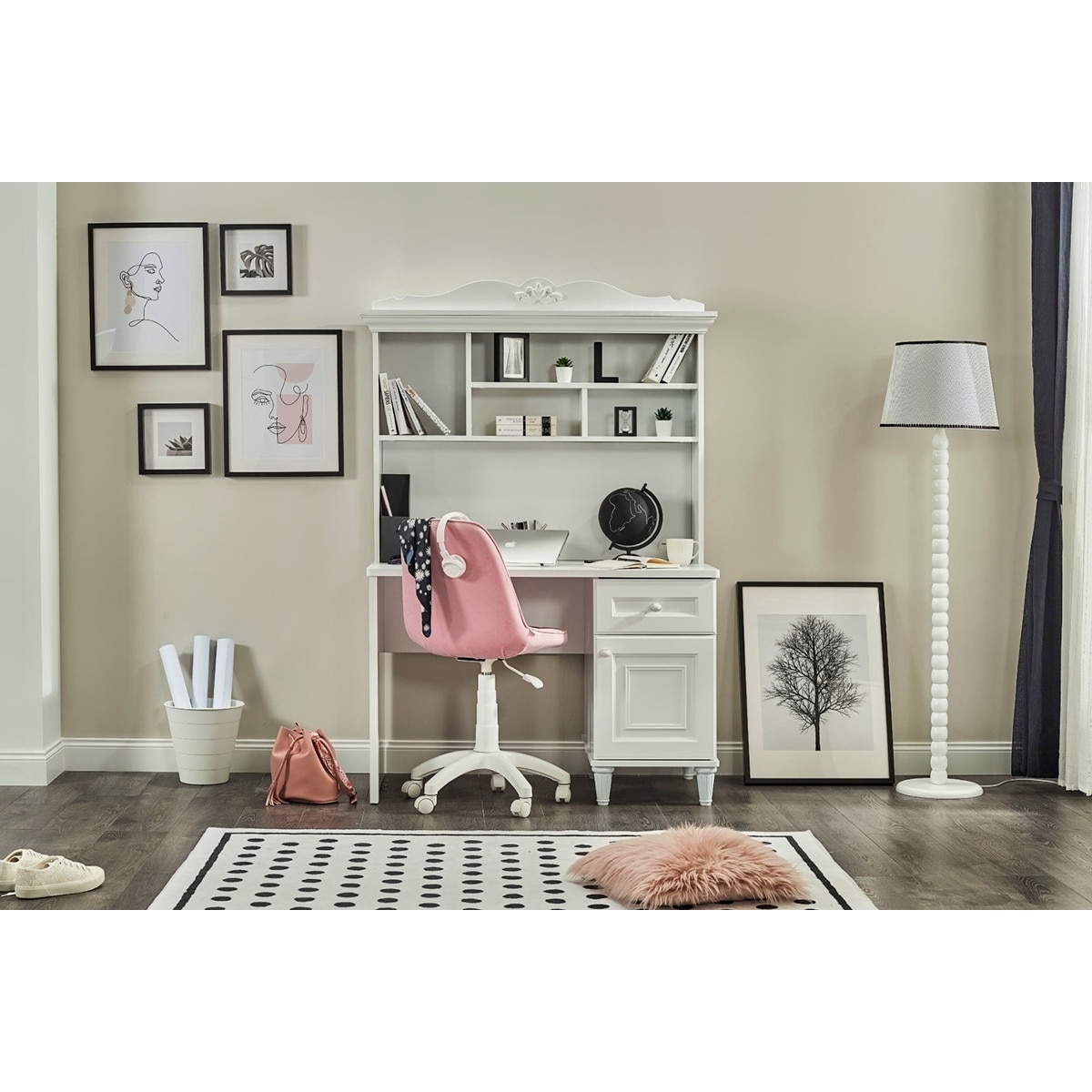 Set camera adolescenti colectia Lora Teen, alb - eMAG.ro