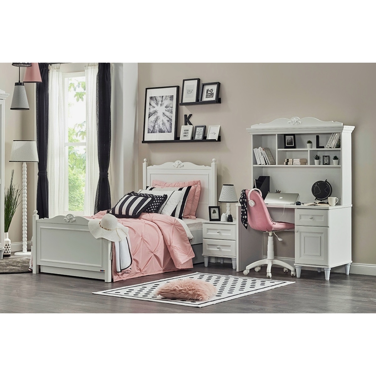 Set camera adolescenti colectia Lora Teen, alb - eMAG.ro