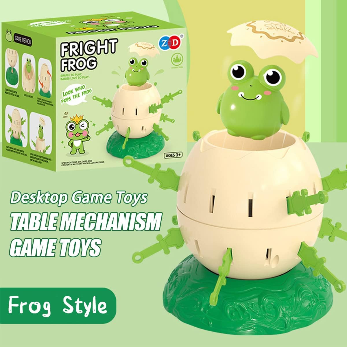 Mini joc pop-up pentru copii, Plastic, 3 ani+, Verde - eMAG.ro