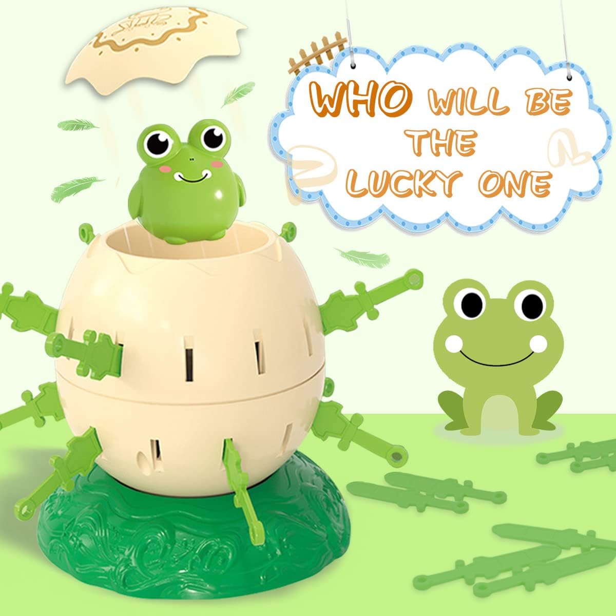 Mini joc pop-up pentru copii, Plastic, 3 ani+, Verde - eMAG.ro