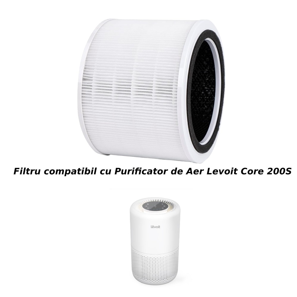 Filtru PAA-home compatibil cu purificatoarele de aer LEVOIT Core 200S ...