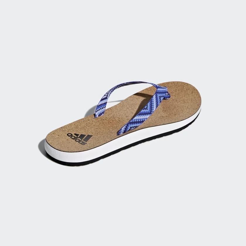 Slapi dama Adidas Eezay Cork, albastru, 39 - eMAG.ro