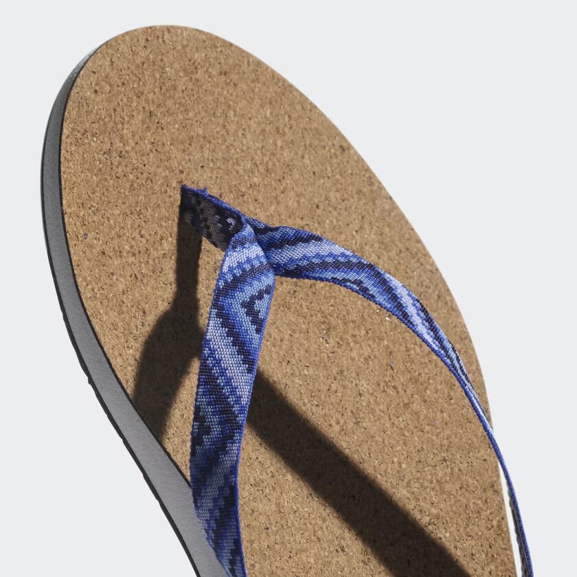 Slapi dama Adidas Eezay Cork, albastru, 39 - eMAG.ro