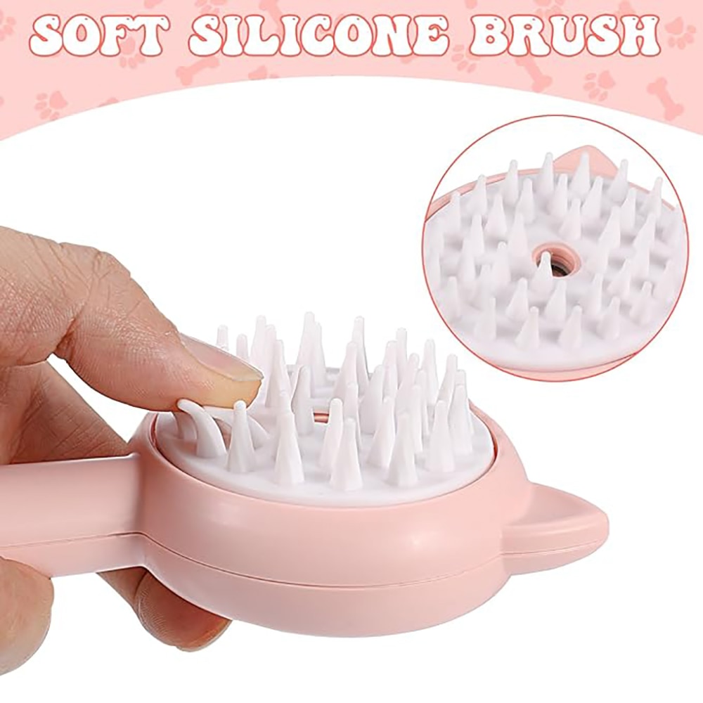 Perie pentru ingrijirea animalelor de companie cu abur, spray si ...