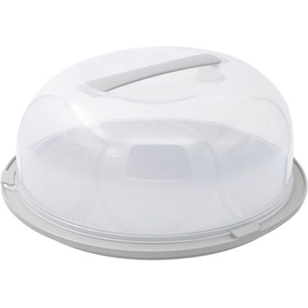 Cutie torturi si prajituri, plastic, capac transparent cu maner, 28.4 ...