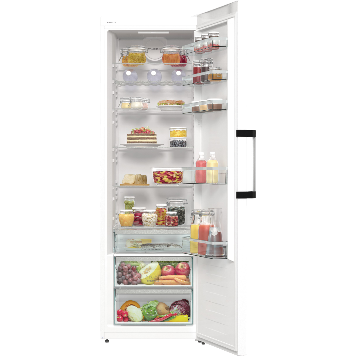 Gorenje R619DAW6 Hűtőszekrény, 398l, M: 185 cm, EasyOpen, AdaptTech ...