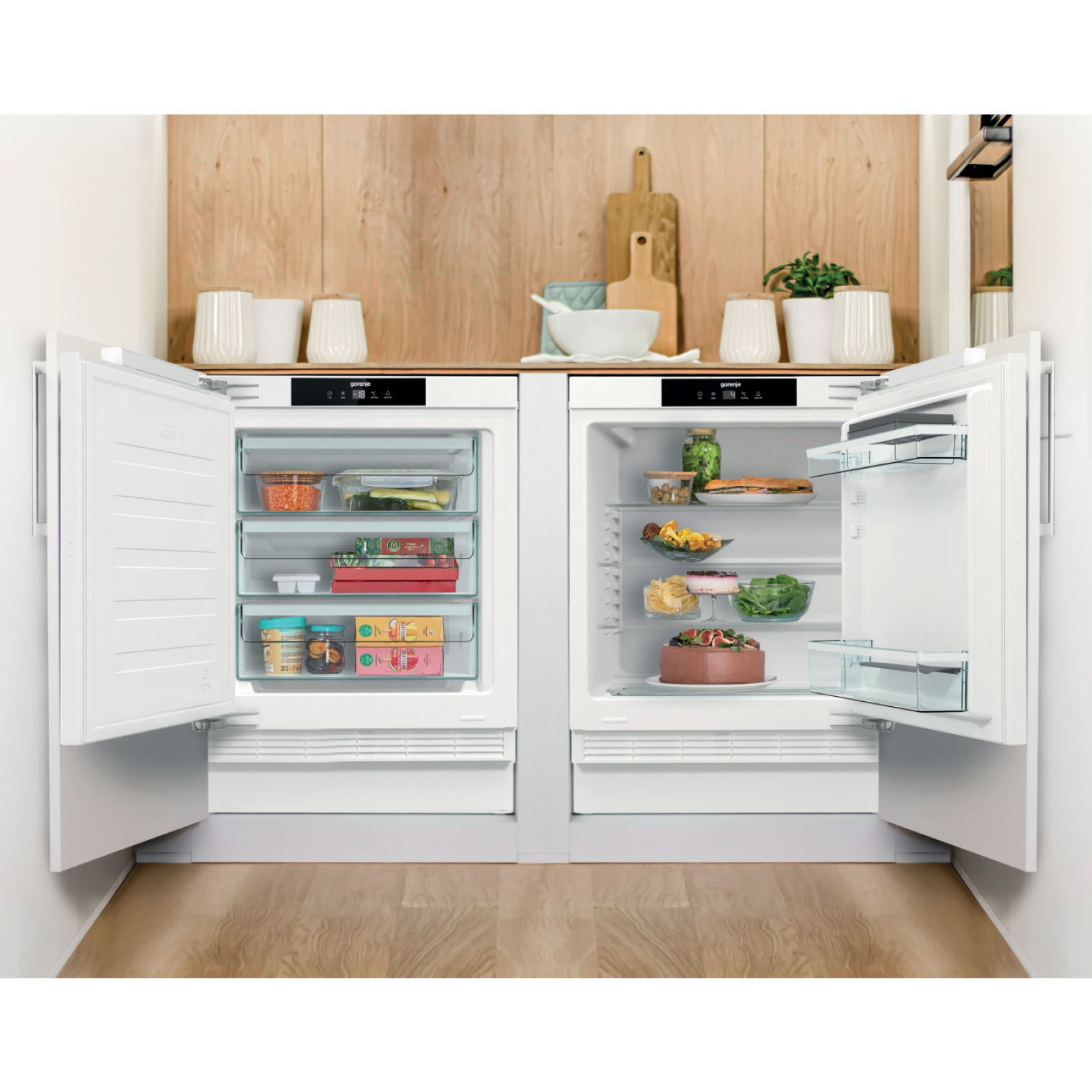 Gorenje RIU609EA1 Pult alá építhető hűtőszekrény, 138l, M: 81.8 cm, LED ...